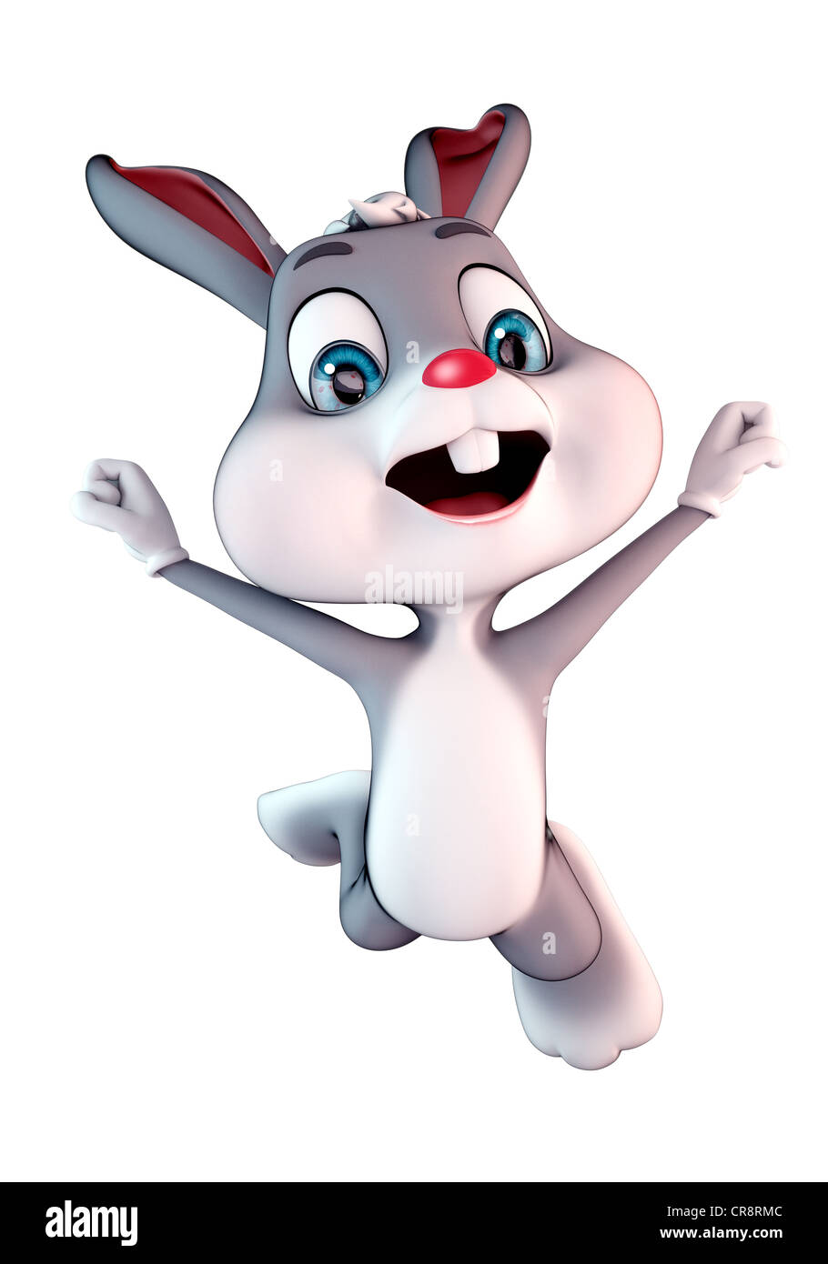 Cute cartoon bunny flying Cut Out Stock Images & Pictures - Alamy