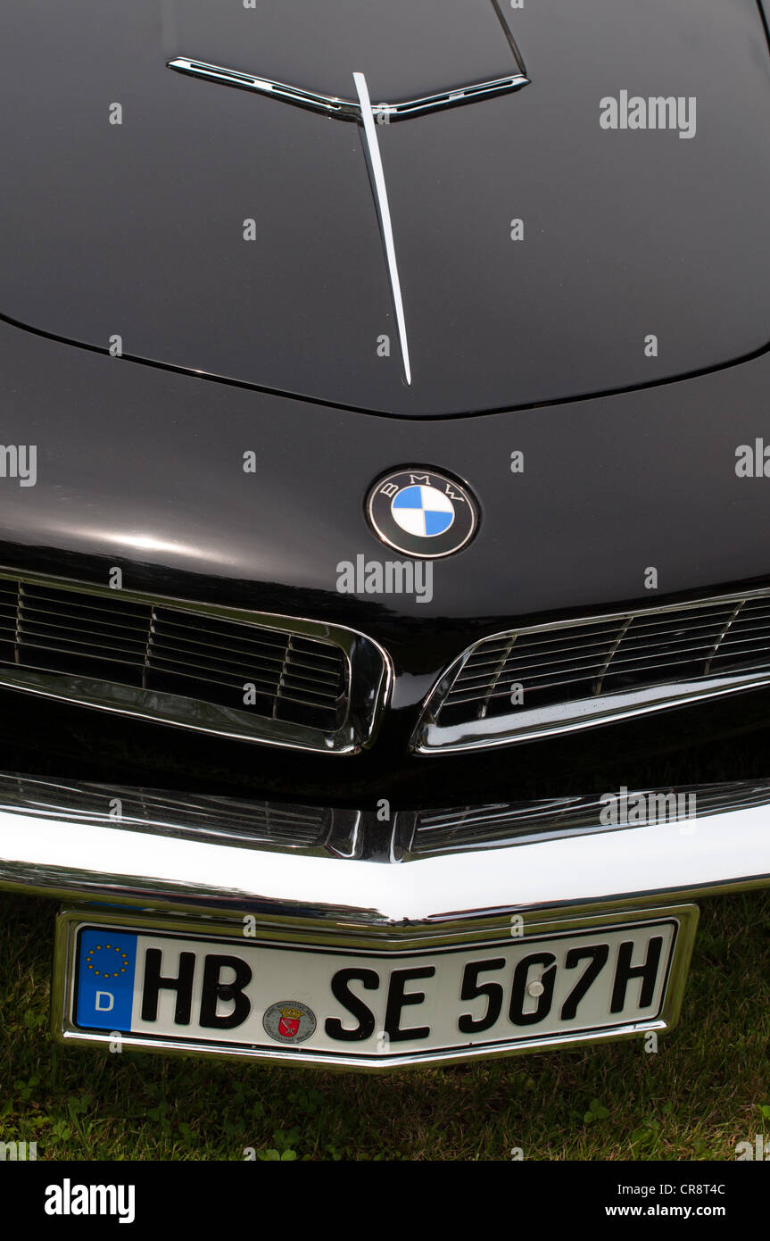 BMW sign on a classic car at the Concorso d'Eleganza Villa d'Este auto ...