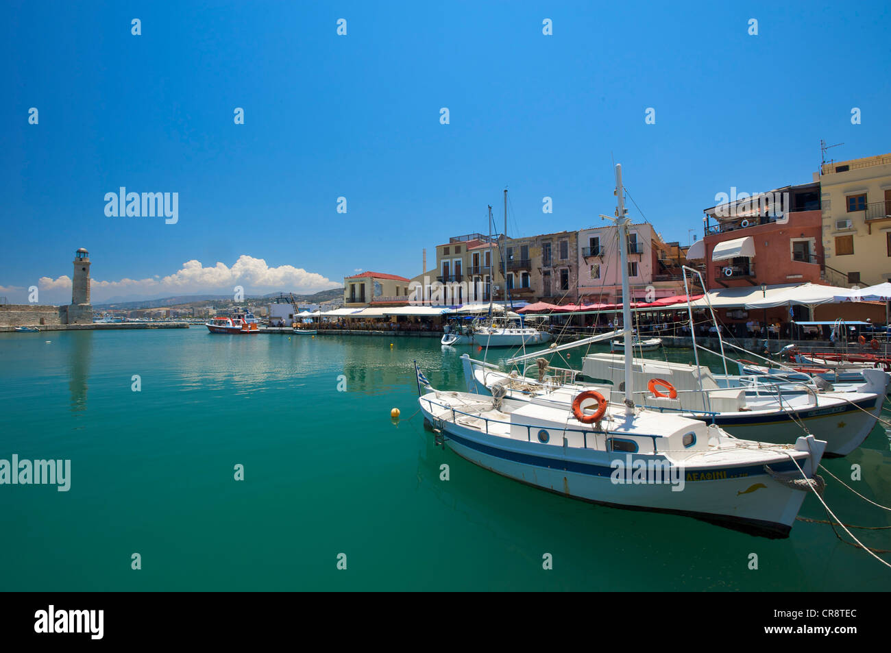 Port of Rethymnon, Crete, Greece, Europe Stock Photo - Alamy