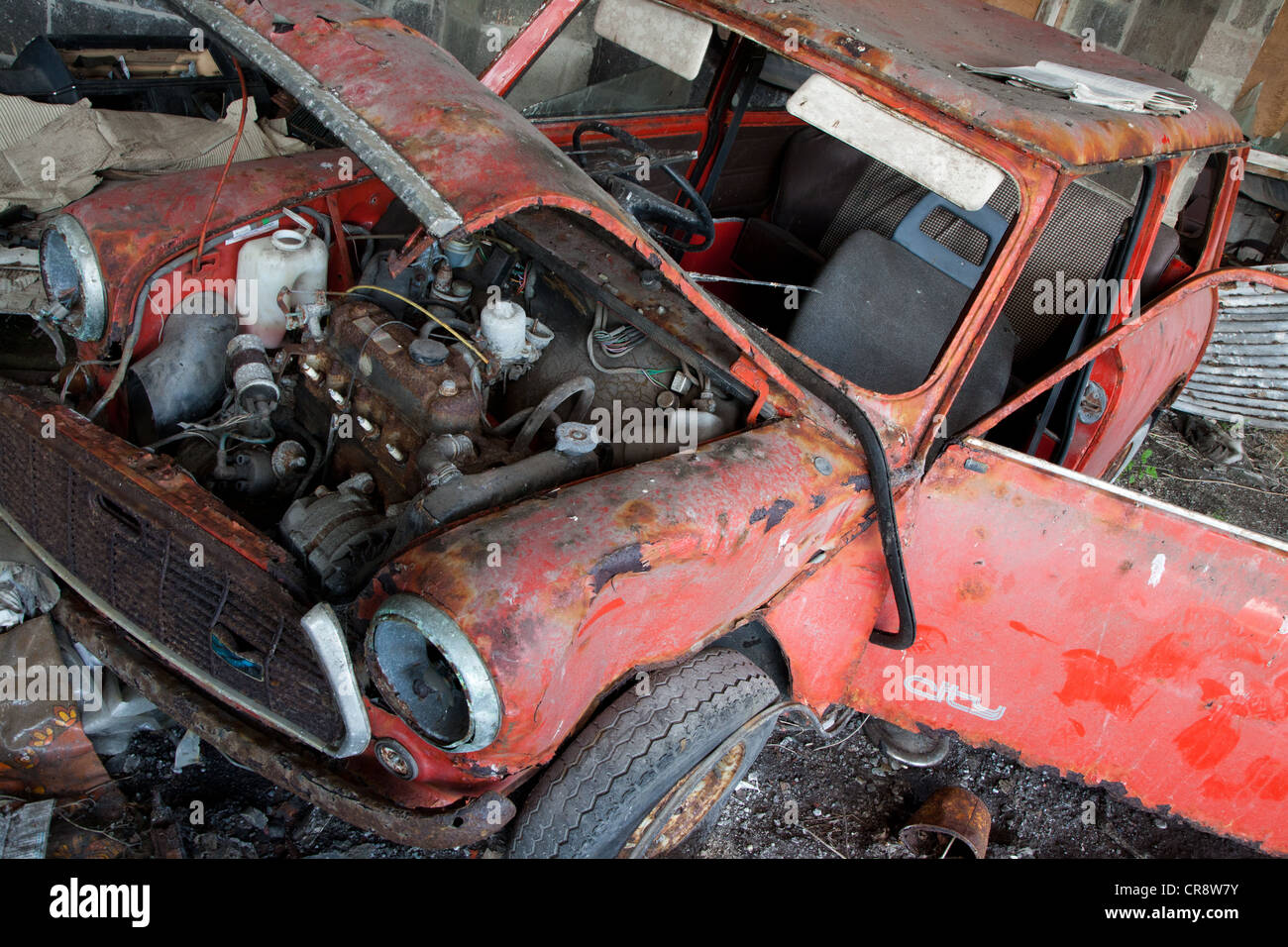 Austin car abandoned hi-res stock photography and images - Alamy