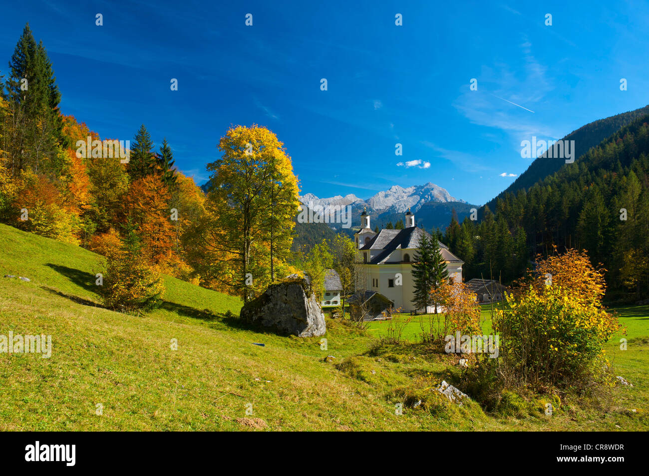 Maria Kirchental pilgrimage church near Lofer in Pinzgau region ...
