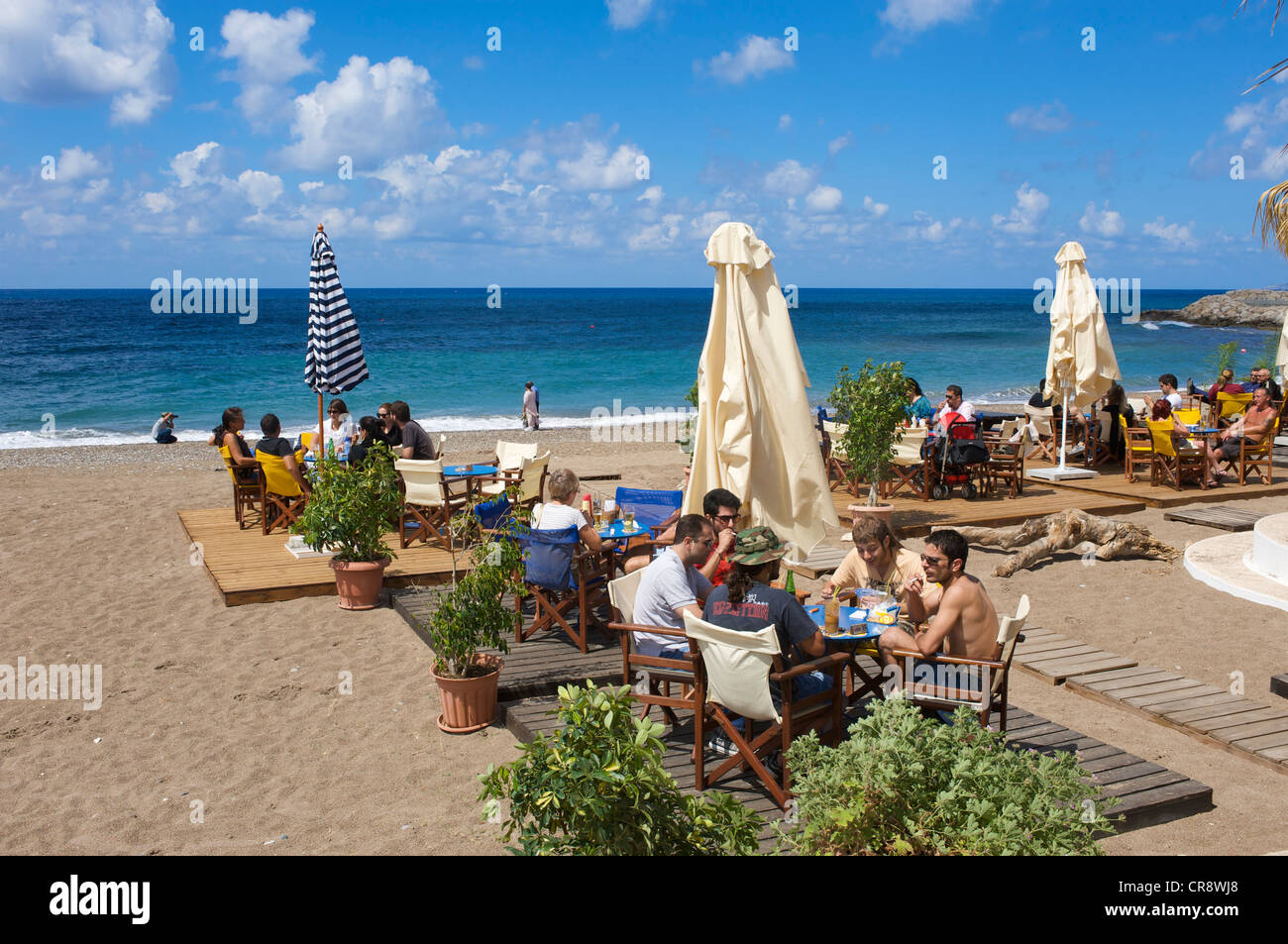 Beach café in Lakki, Akamas Peninsula, southern Cyprus Stock Photo - Alamy