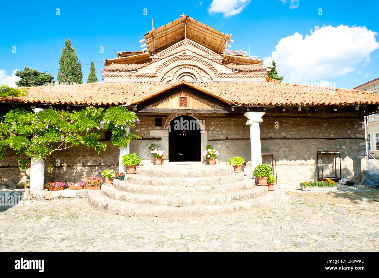 Old beauty temple in UNESCO Ohrid town - Macedonia Stock Photo - Alamy