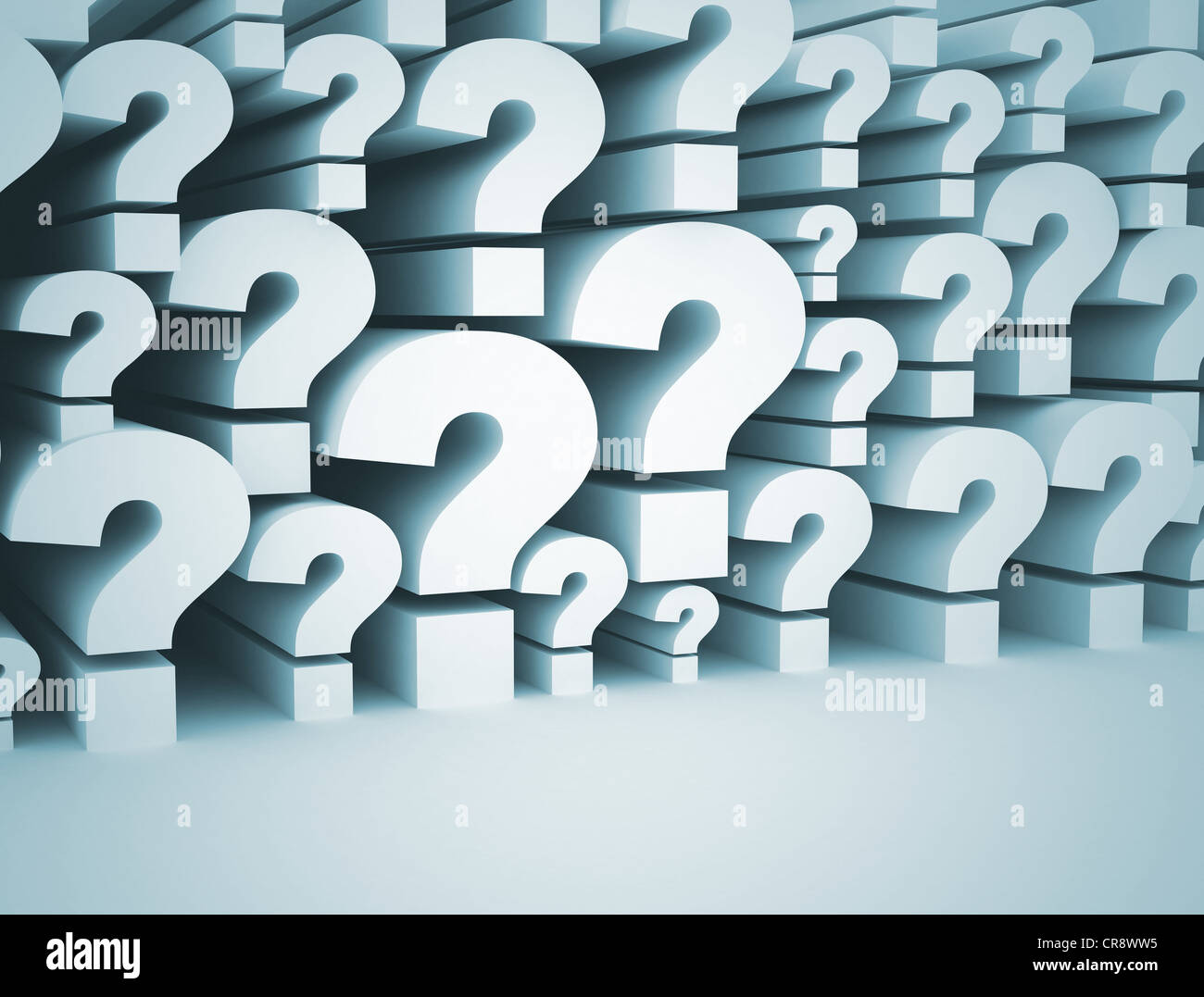 Question marks 3d background Stock Photo - Alamy