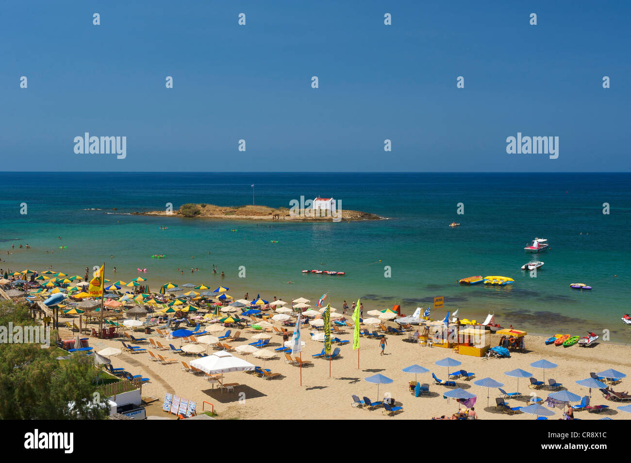 Malia beach crete hi-res stock photography and images - Alamy