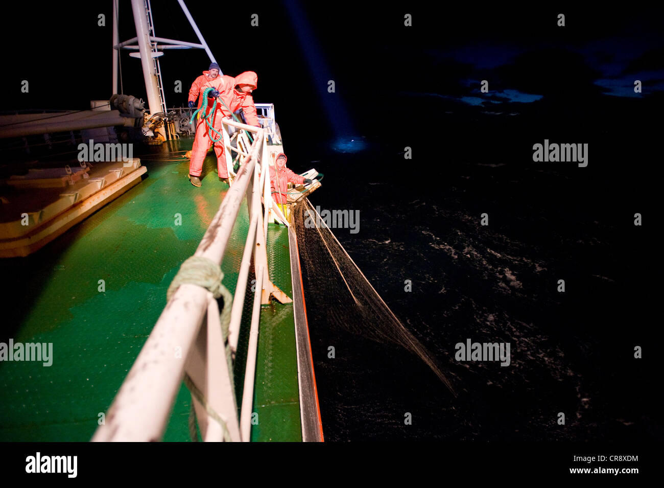 Fishing nets on a trawler hi-res stock photography and images - Alamy
