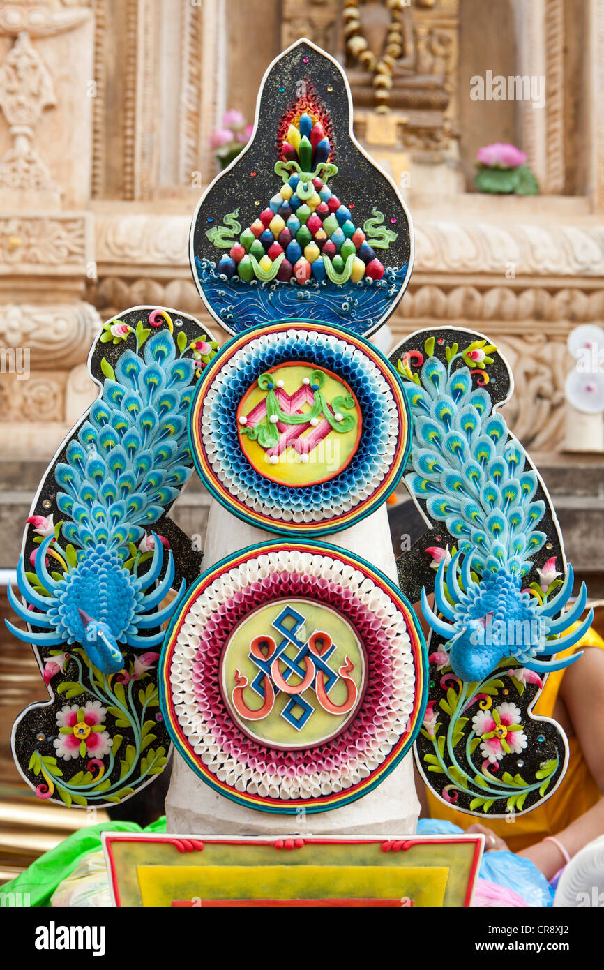 Torma are made flour and butter for Tibetan Buddhism. Mahabodhi Temple ...