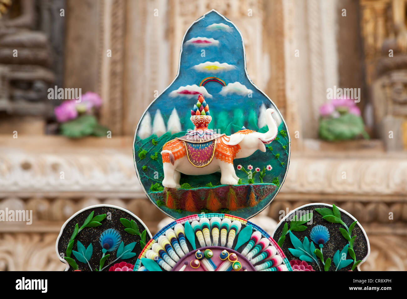 Torma are made flour and butter for Tibetan Buddhism. Mahabodhi Temple ...