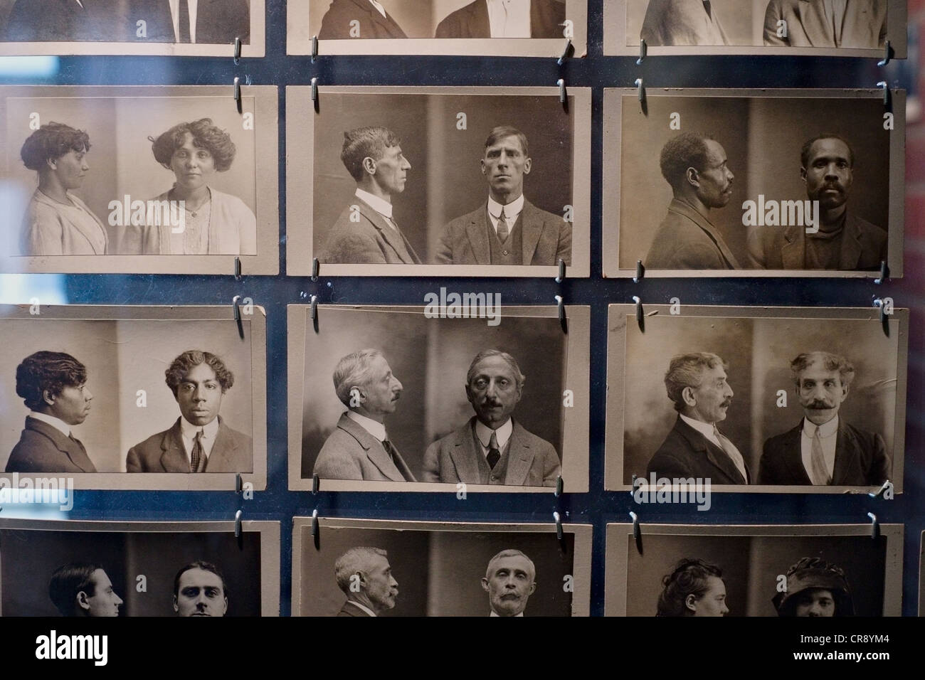 Old Bertillon system mugshots on display at New York City Police Museum ...