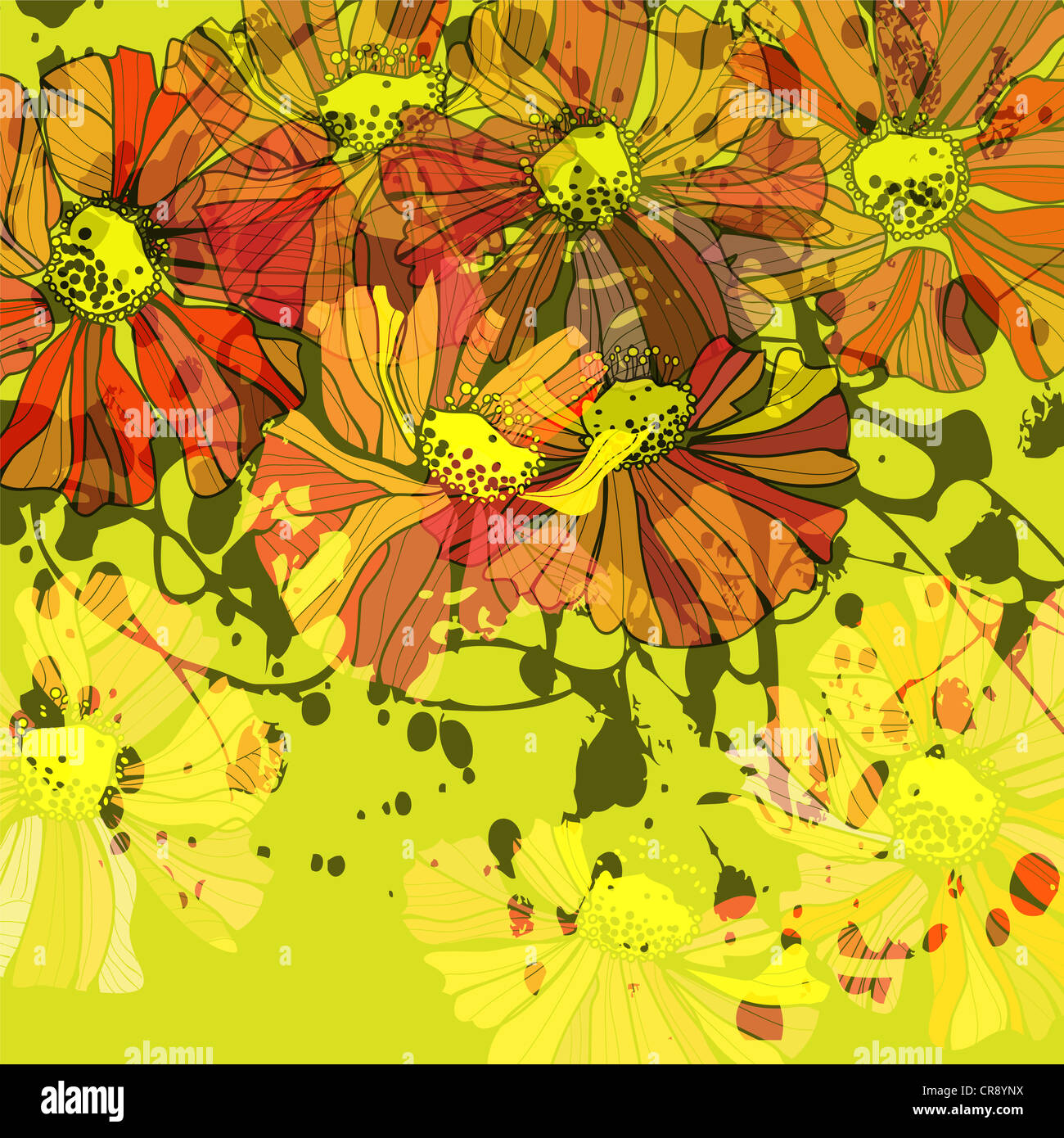 Art floral background Stock Photo - Alamy