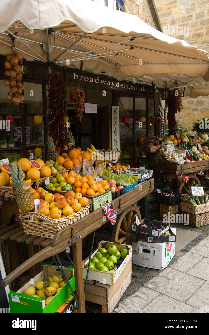 A delicatessen shop on the High Street in Broadway village centre ...