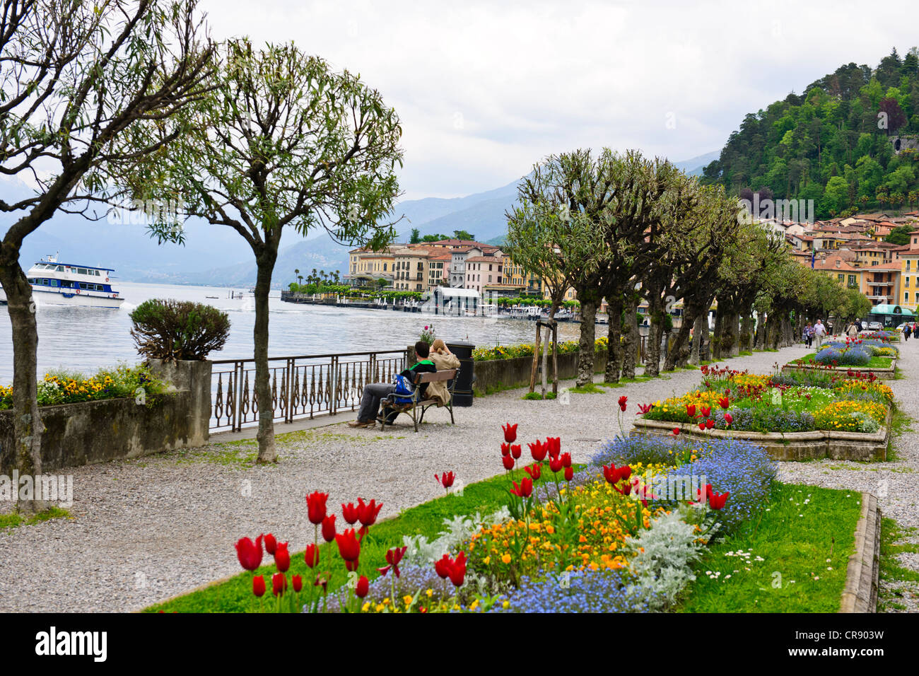 Bellagio,Lake Crossing,Hotels,Restaurants on the front,Back streets ...