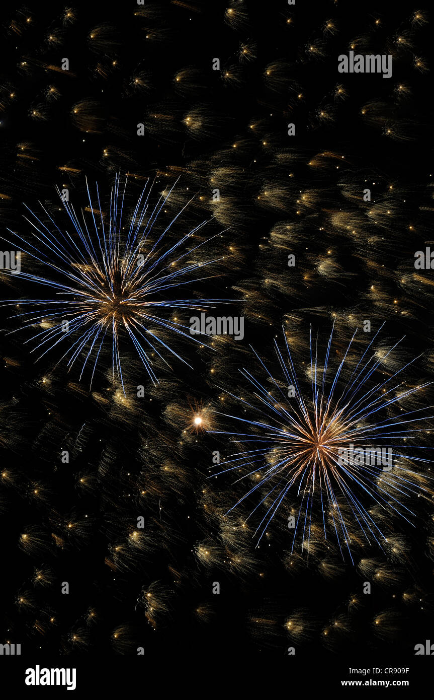 Fireworks pyro games festival ferropolis hi-res stock photography and ...