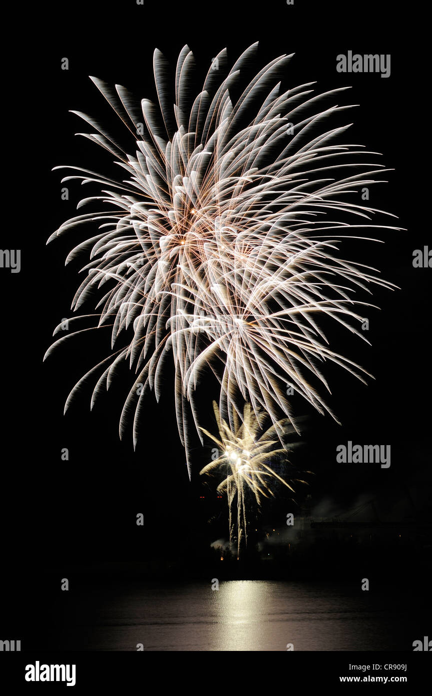 Fireworks pyro games festival ferropolis hi-res stock photography and ...