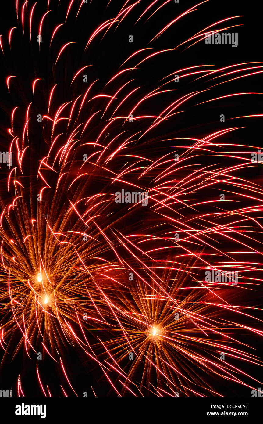 Fireworks pyro games festival ferropolis hi-res stock photography and ...