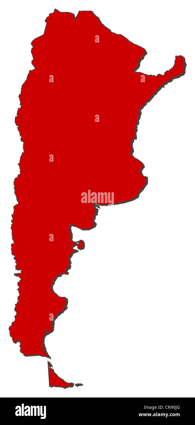 Political map of Argentia with the several provinces Stock Photo - Alamy