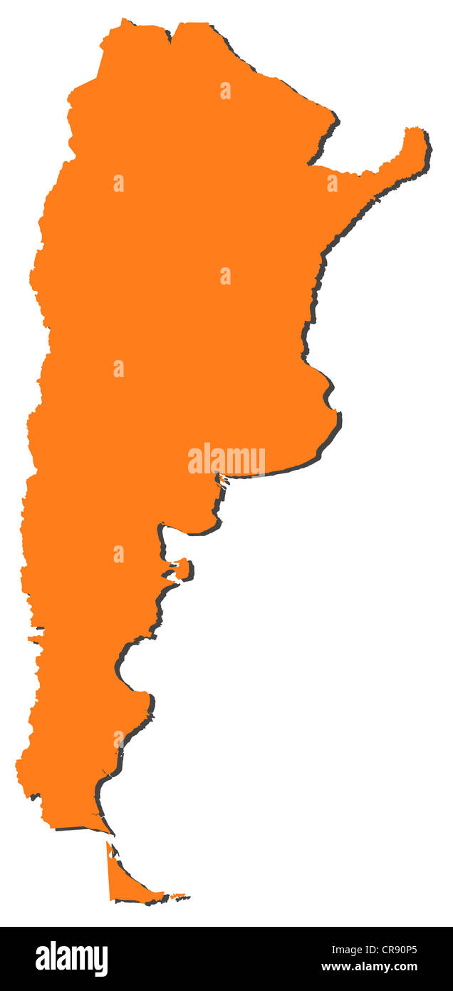 Political map of Argentia with the several provinces Stock Photo - Alamy