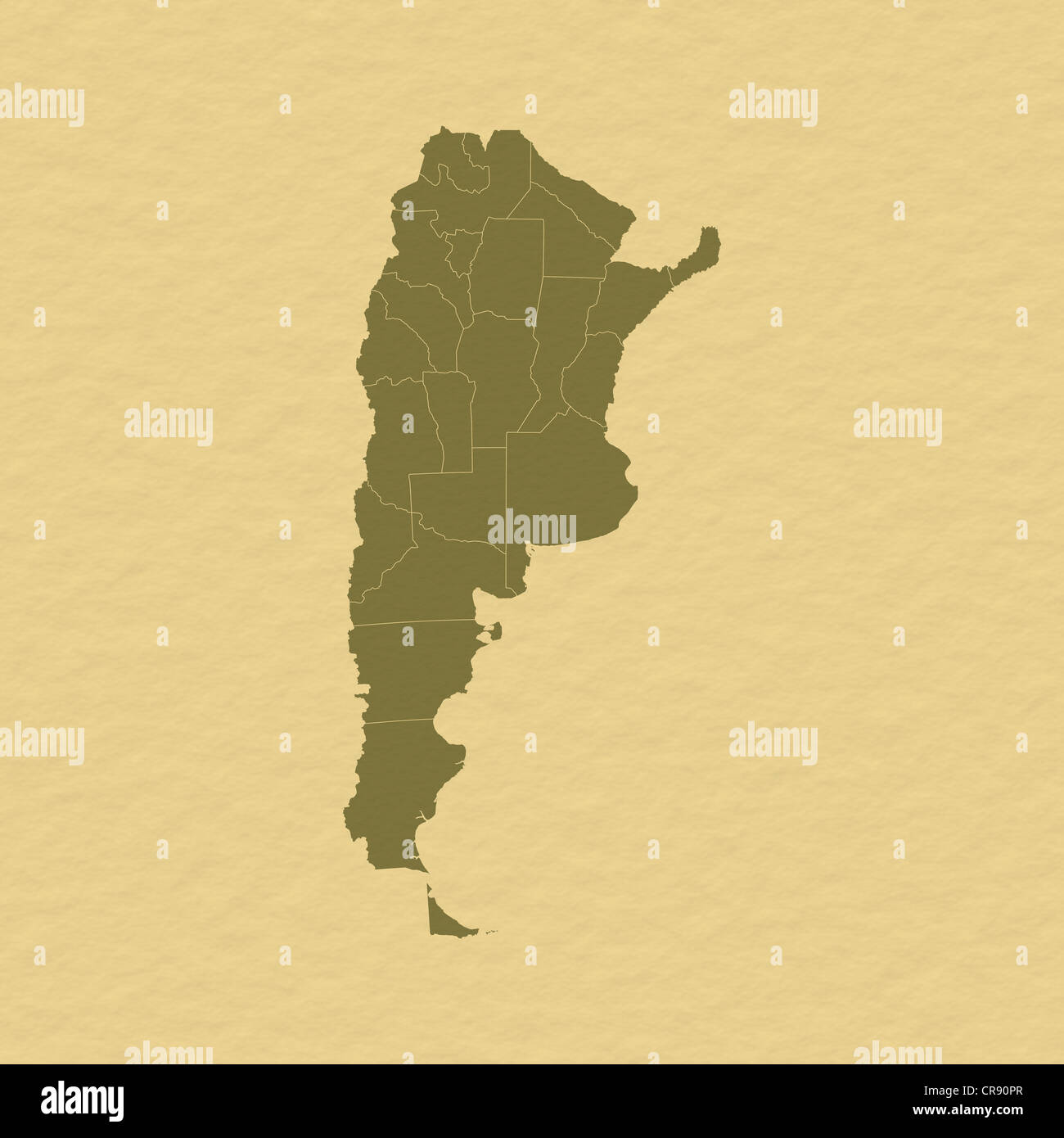 Political map of Argentia with the several provinces Stock Photo - Alamy