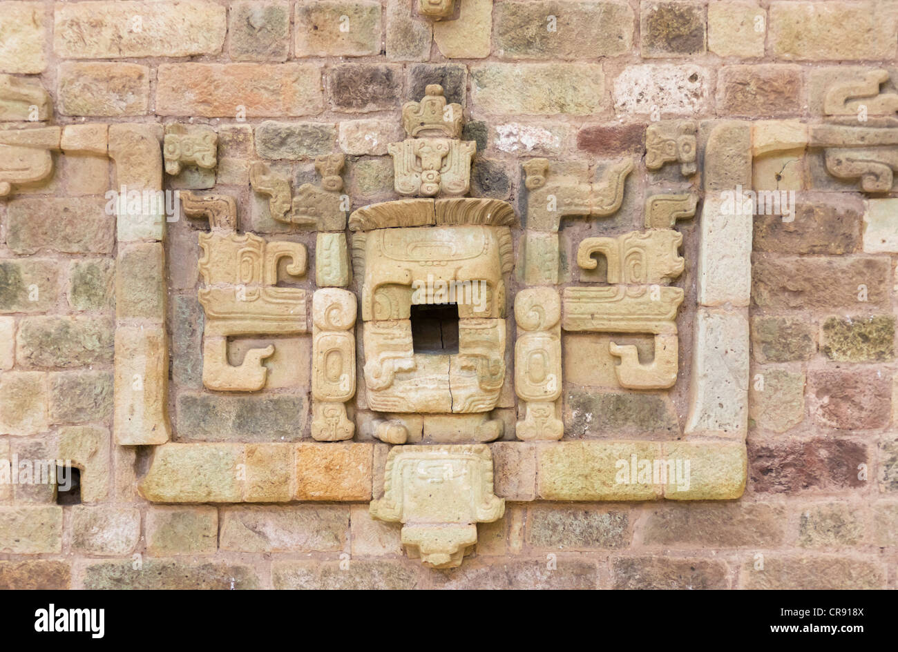Carved figures, Copan Ruins, Maya Site of Copan, UNESCO World Heritage ...