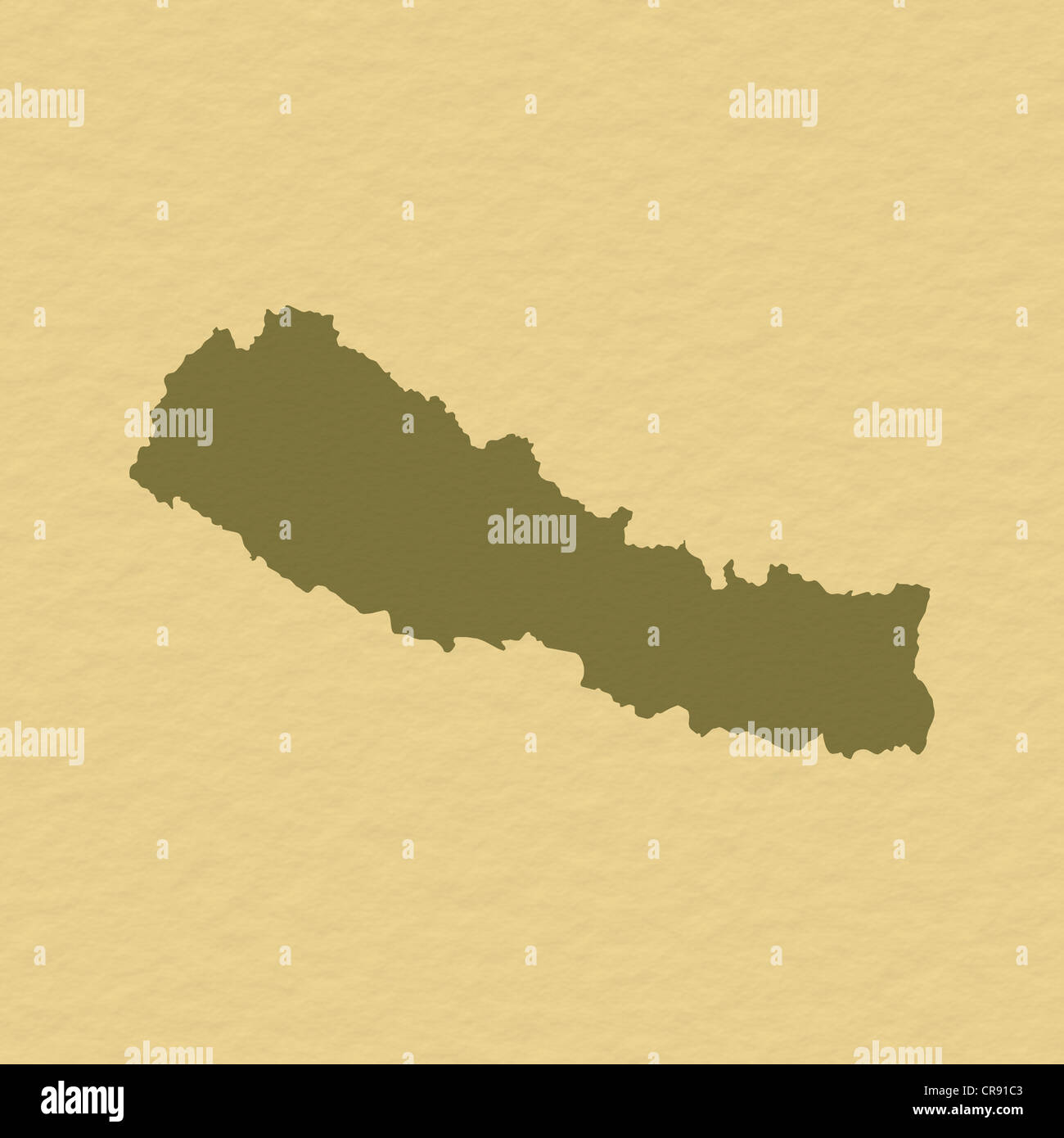 Political map of Nepal with the several zones Stock Photo - Alamy