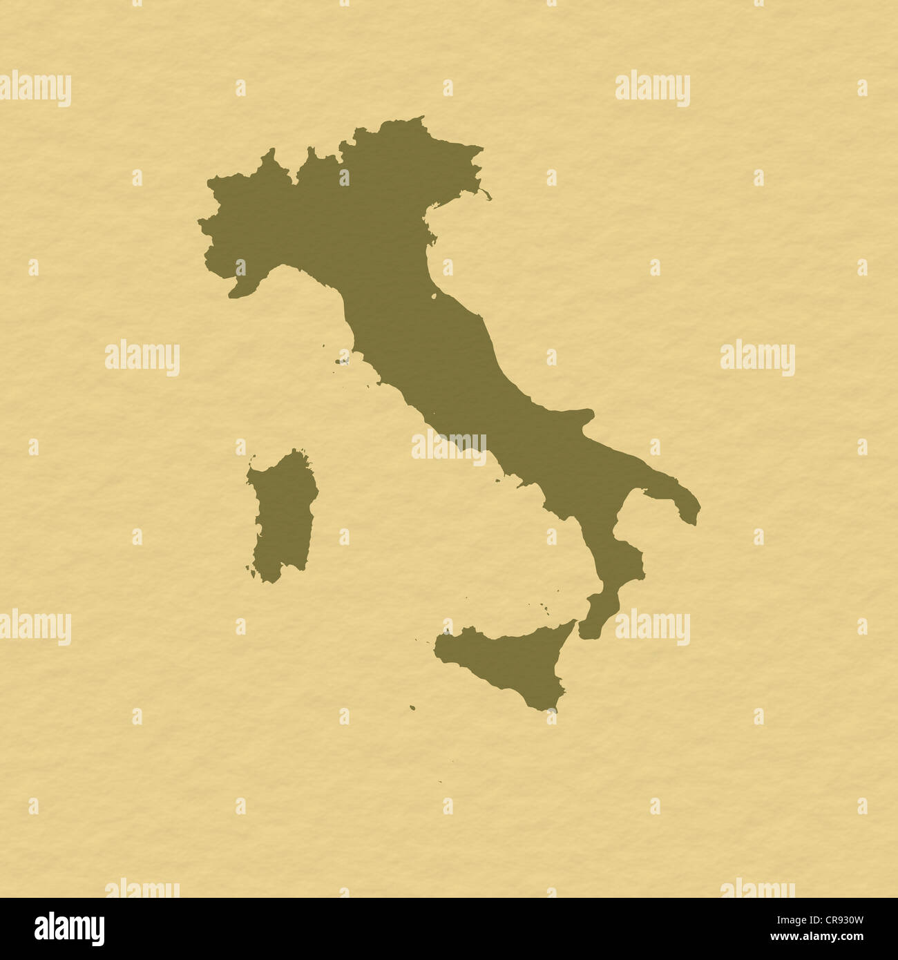 Political map of Italy with the several regions Stock Photo - Alamy