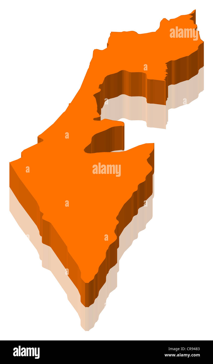 Political map of Israel with the several districts Stock Photo - Alamy