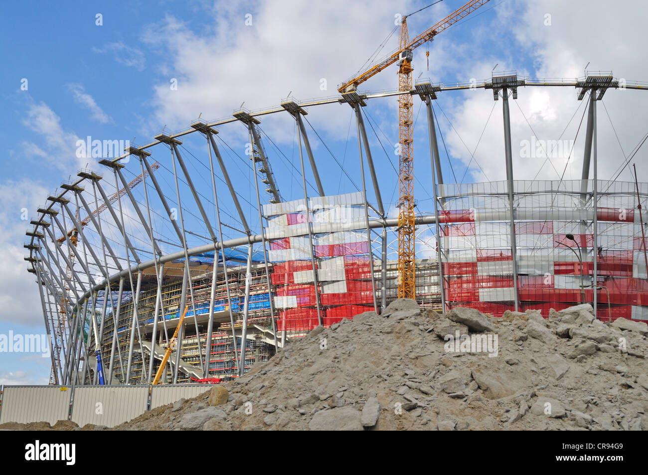 New Stadium Under Construction High Resolution Stock Photography and ...