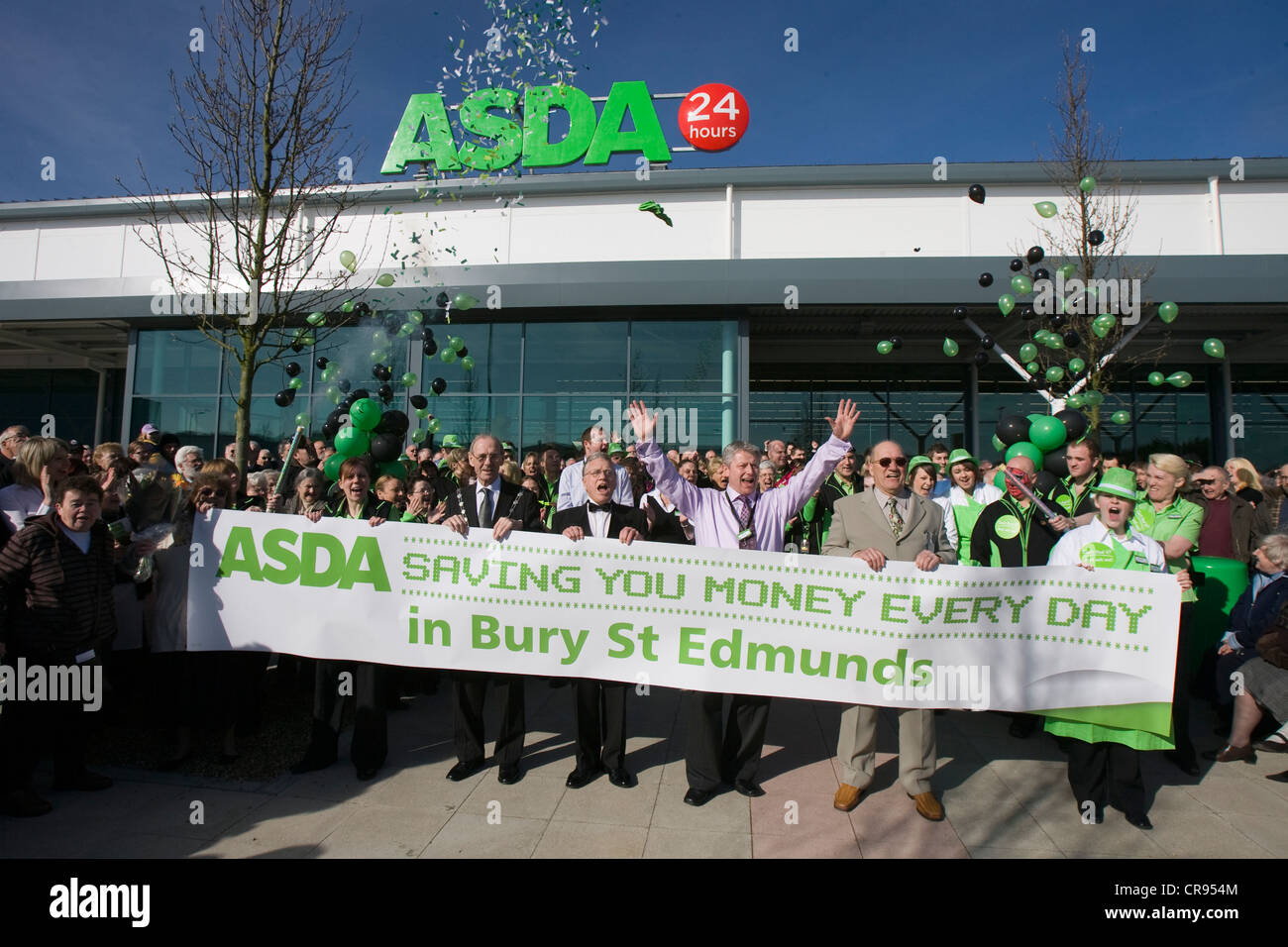 ASDA Store Opening in Bury St Edmunds, Suffolk Stock Photo - Alamy