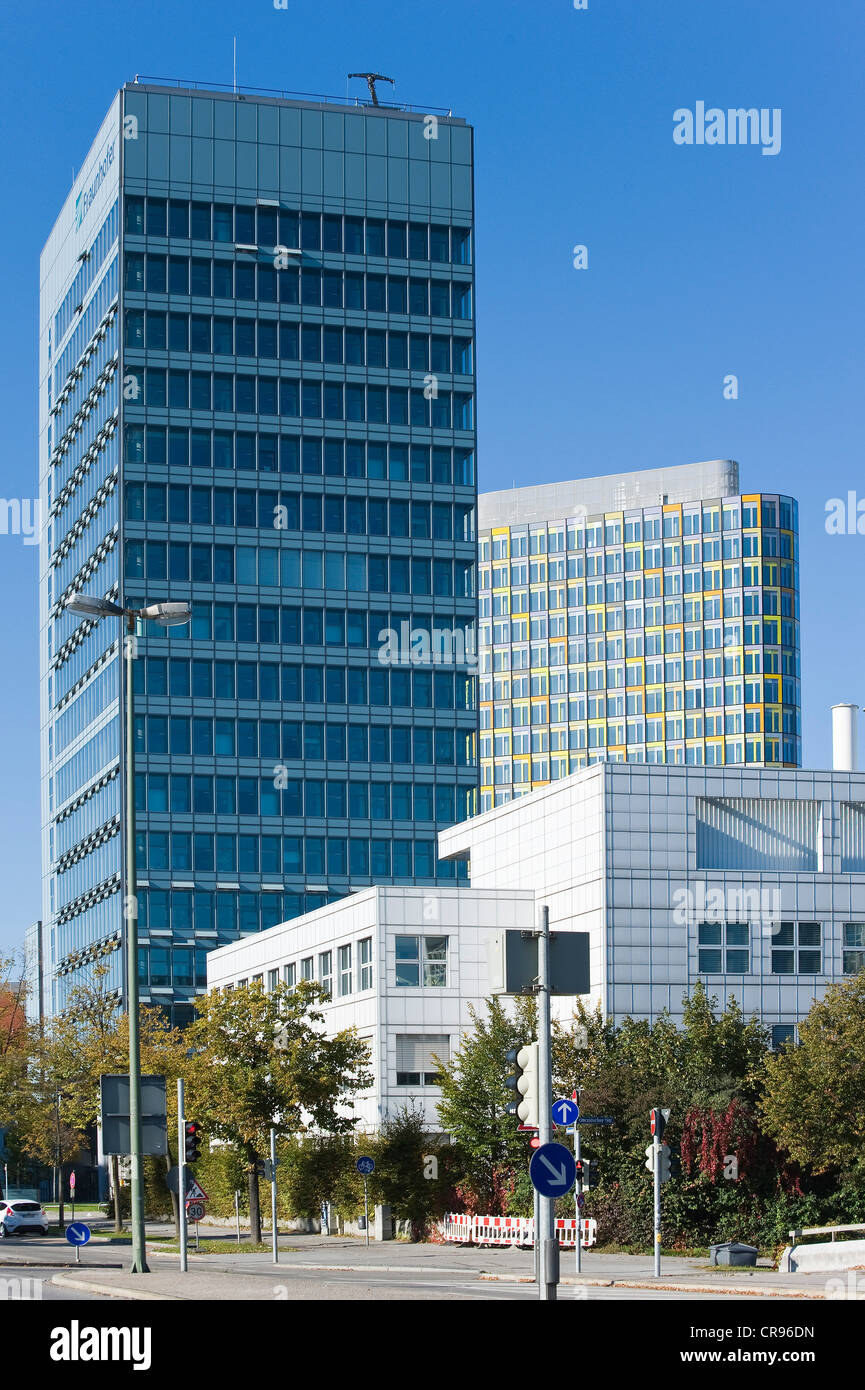 Fraunhofer Society building and new ADAC building, Hansastrasse, Munich ...