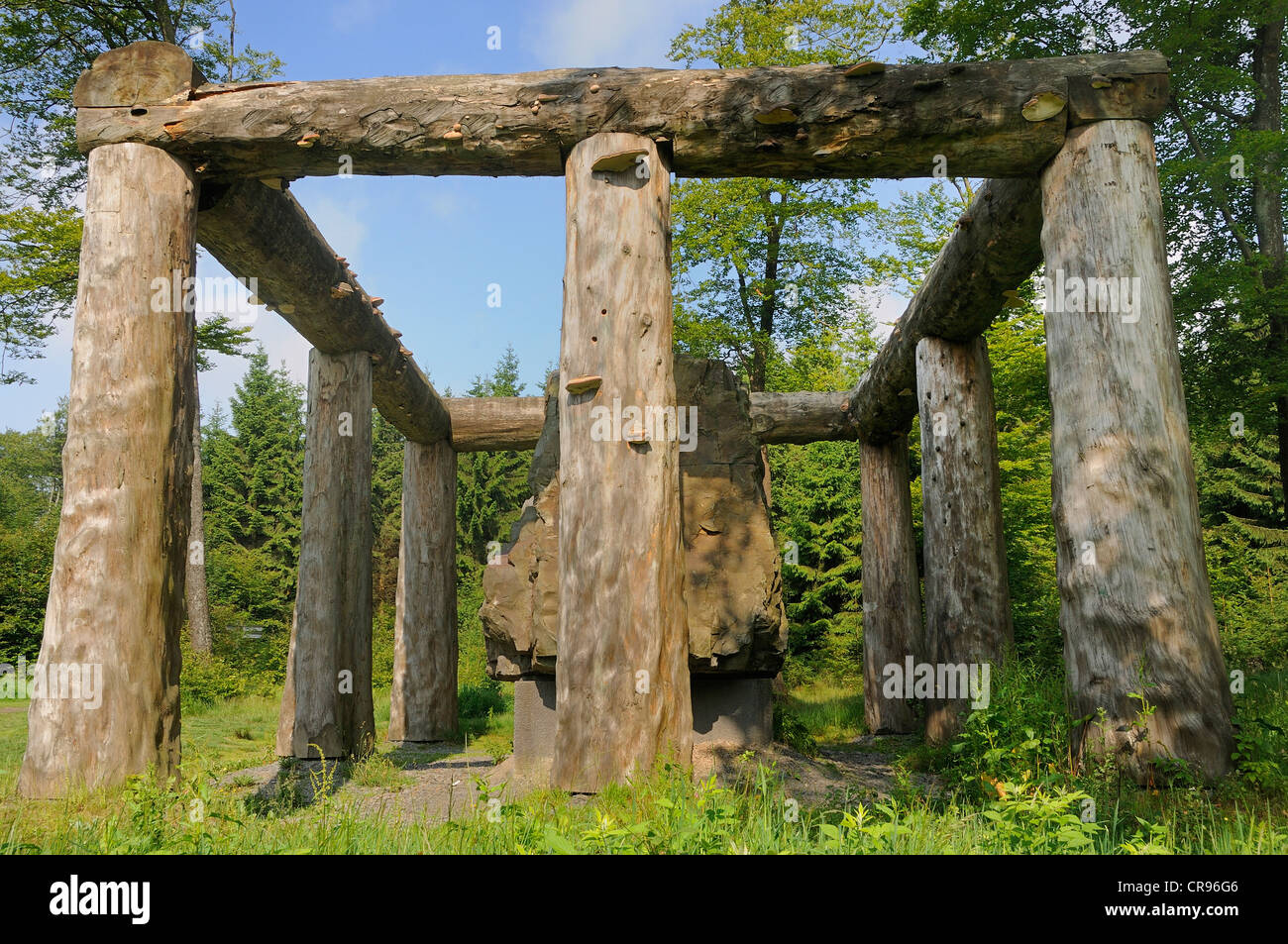 Sculpture Stein-Zeit-Mensch, "stone-age-man" by Nils-Udo, sculpture ...