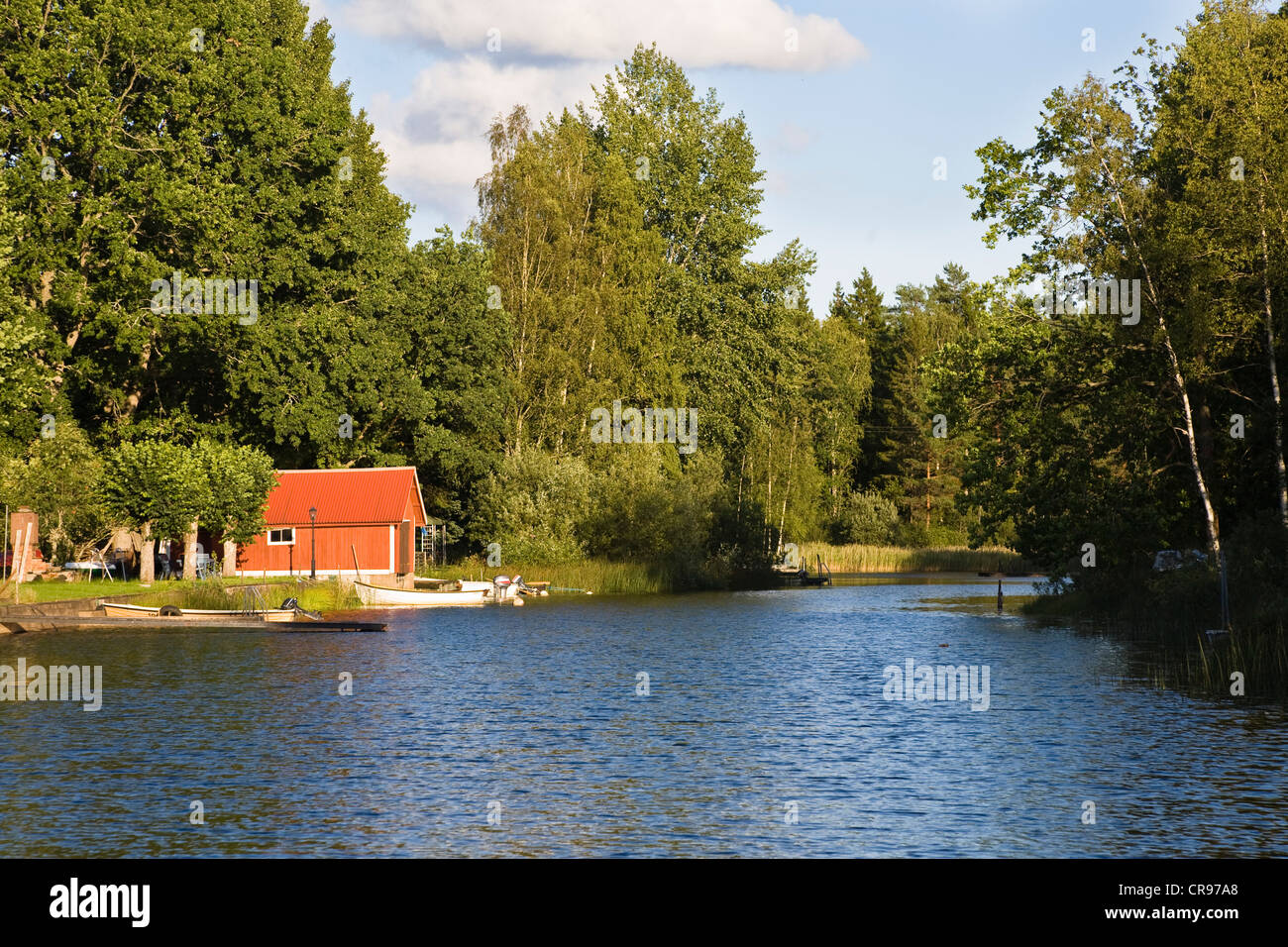 Swedish lake, Smaland, South Sweden, Scandinavia, Europe Stock Photo ...