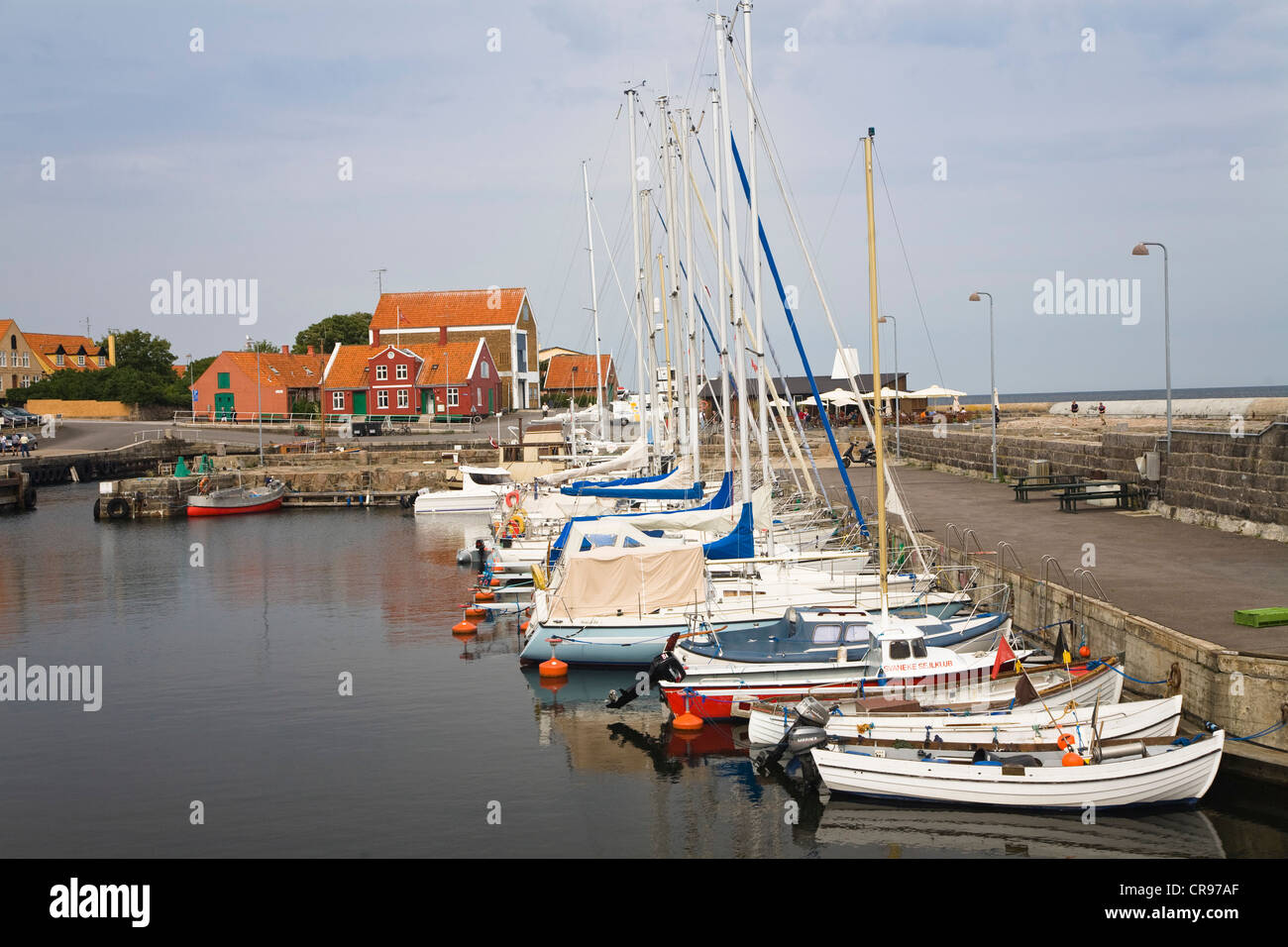 Svaneke harbour, Bornholm, Denmark, Europe Stock Photo - Alamy