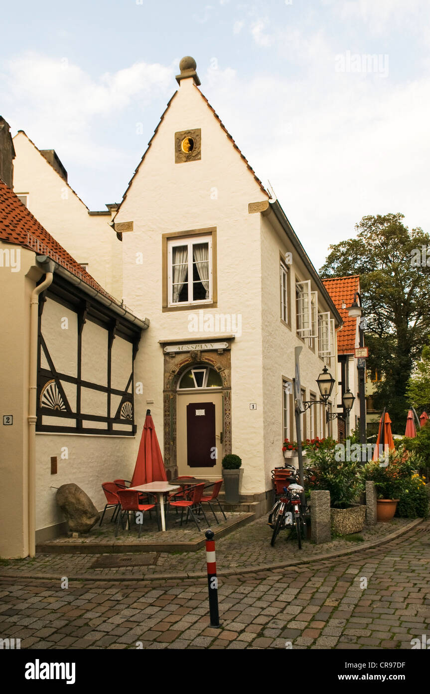 Street in the Schnoorviertel, Schnoor Quarter, Bremen, Germany, Europe ...