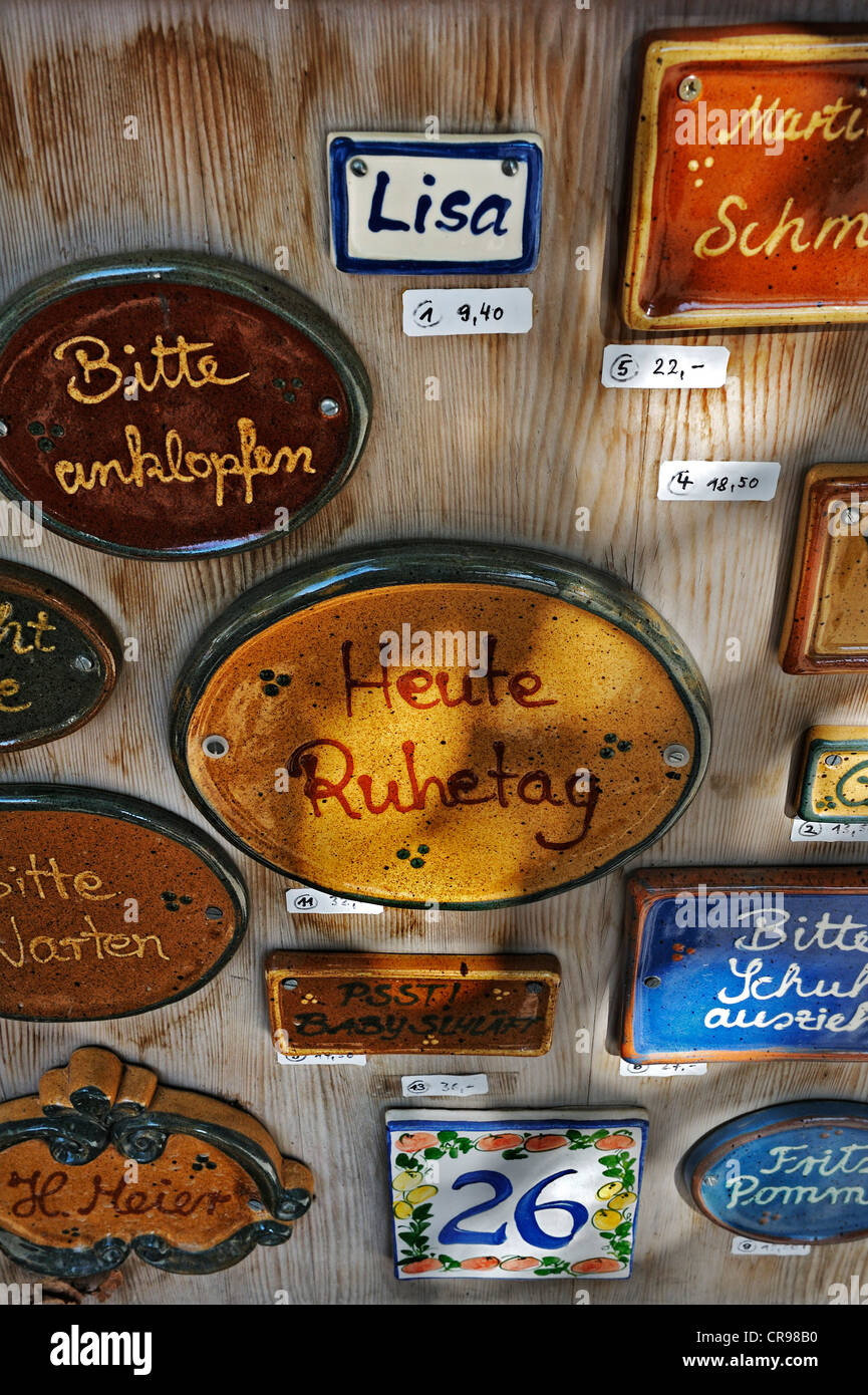 Ceramics signs hi-res stock photography and images - Alamy