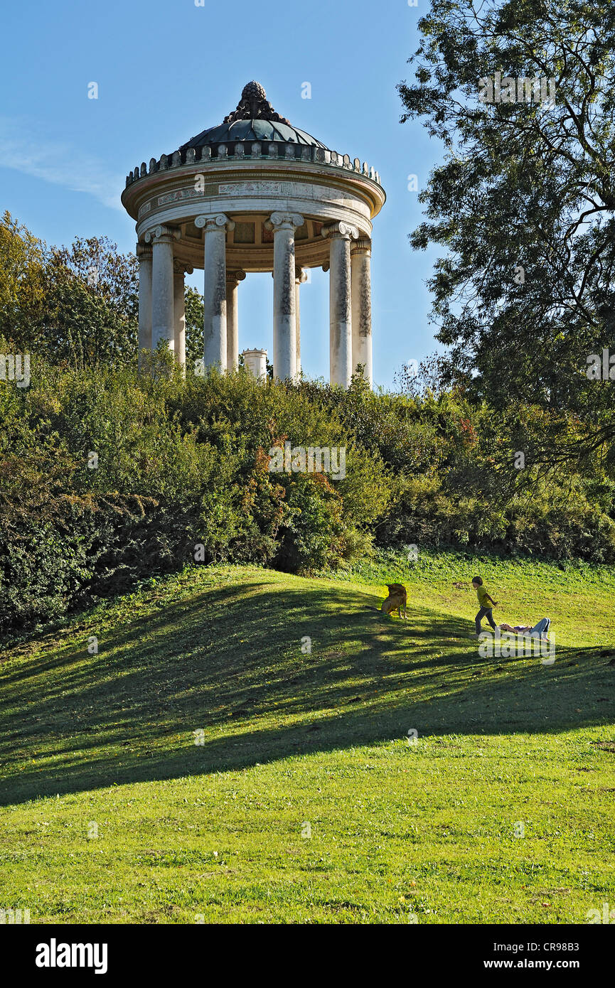 Monopteros, designed by Leo von Klenze, English Garden, Munich, Bavaria ...