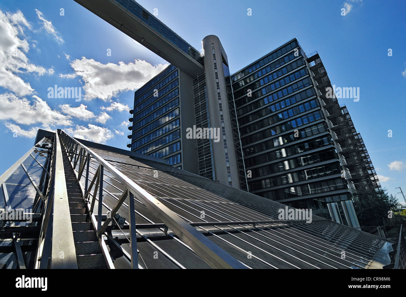 Ten Towers Telekom Center, Dingolfinger Strasse 1-15, street, Munich ...