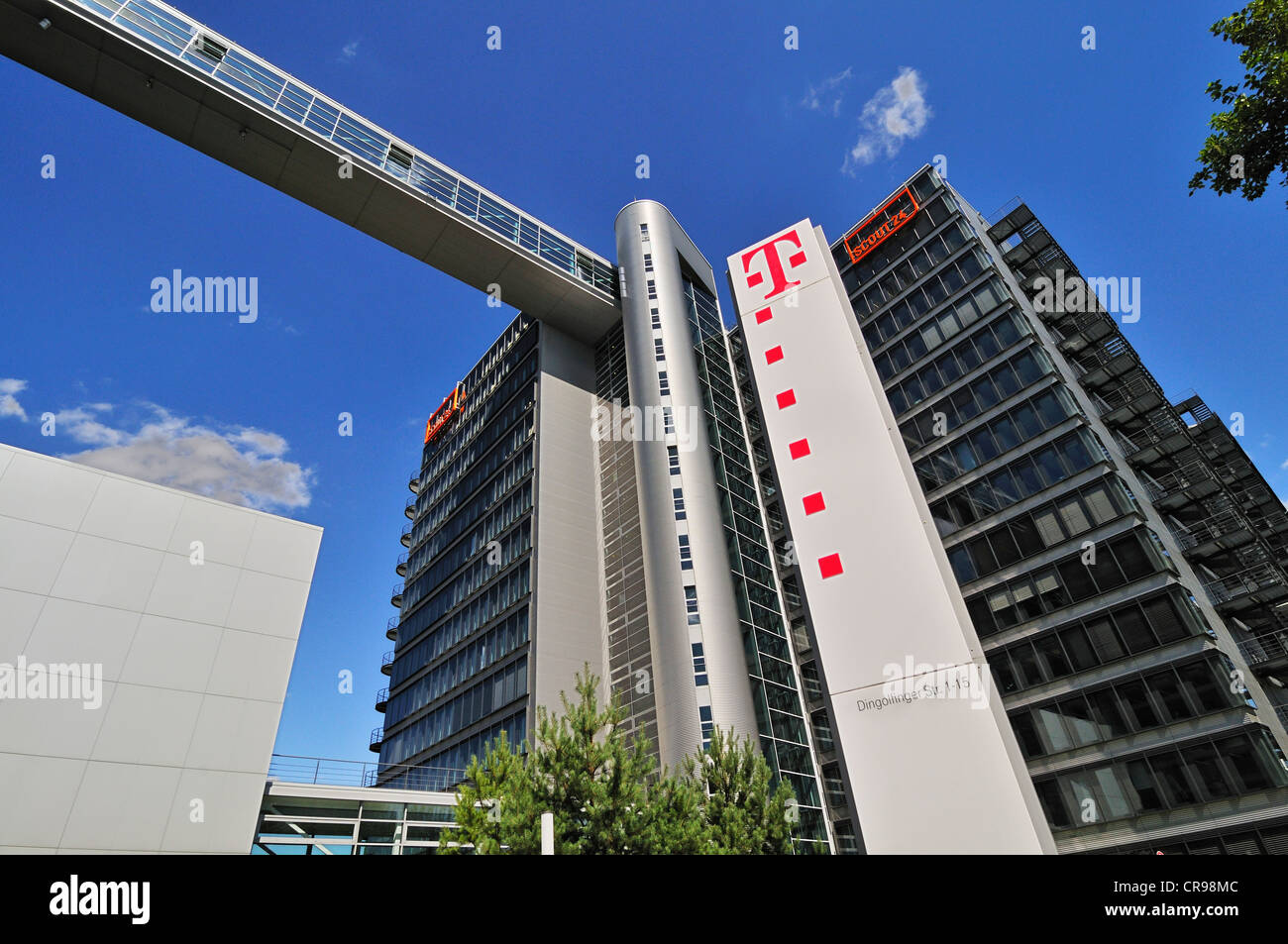 Ten Towers Telekom Center, Dingolfinger Strasse 1-15, street, Munich ...