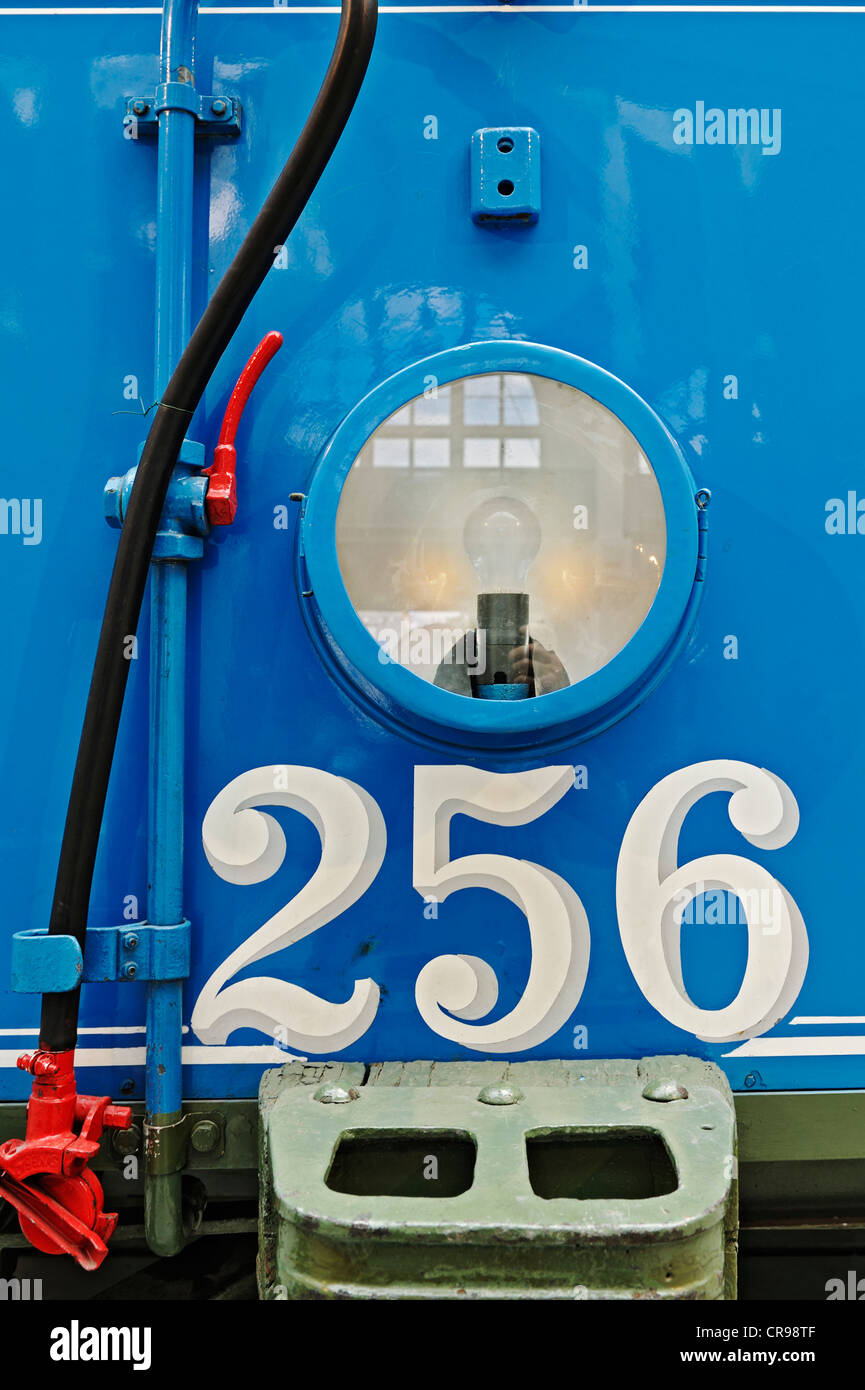 Headlight of an old tram, MVG-Museum, Muenchner Verkehrsgesellschaft ...