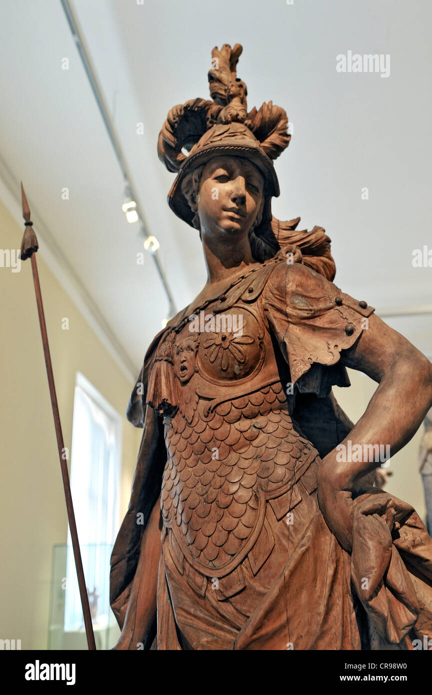 Bavarian Rococo sculpture, Minerva by Ignaz Guenther, circa 1772, Bavarian National Museum ...