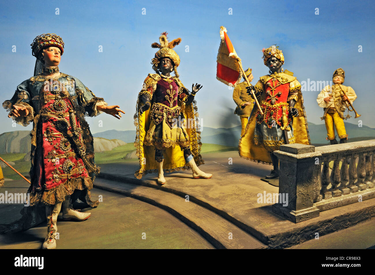 Crib collection, Epiphany from a Nativity Scene in North Tyrol from circa 1850, Bavarian ...