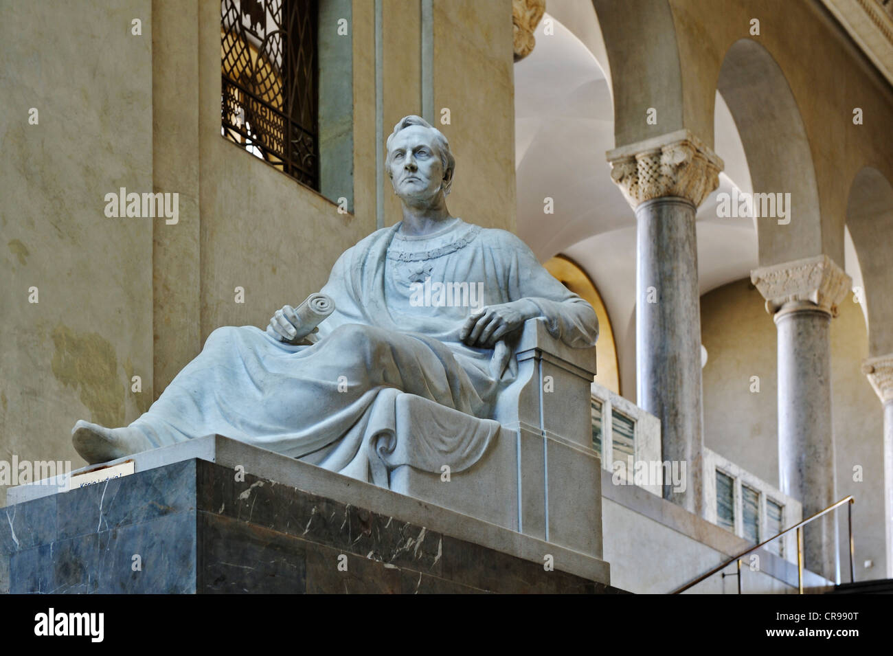 Monument of King Ludwig I in the Ludwig-Maximilians-Universitaet ...