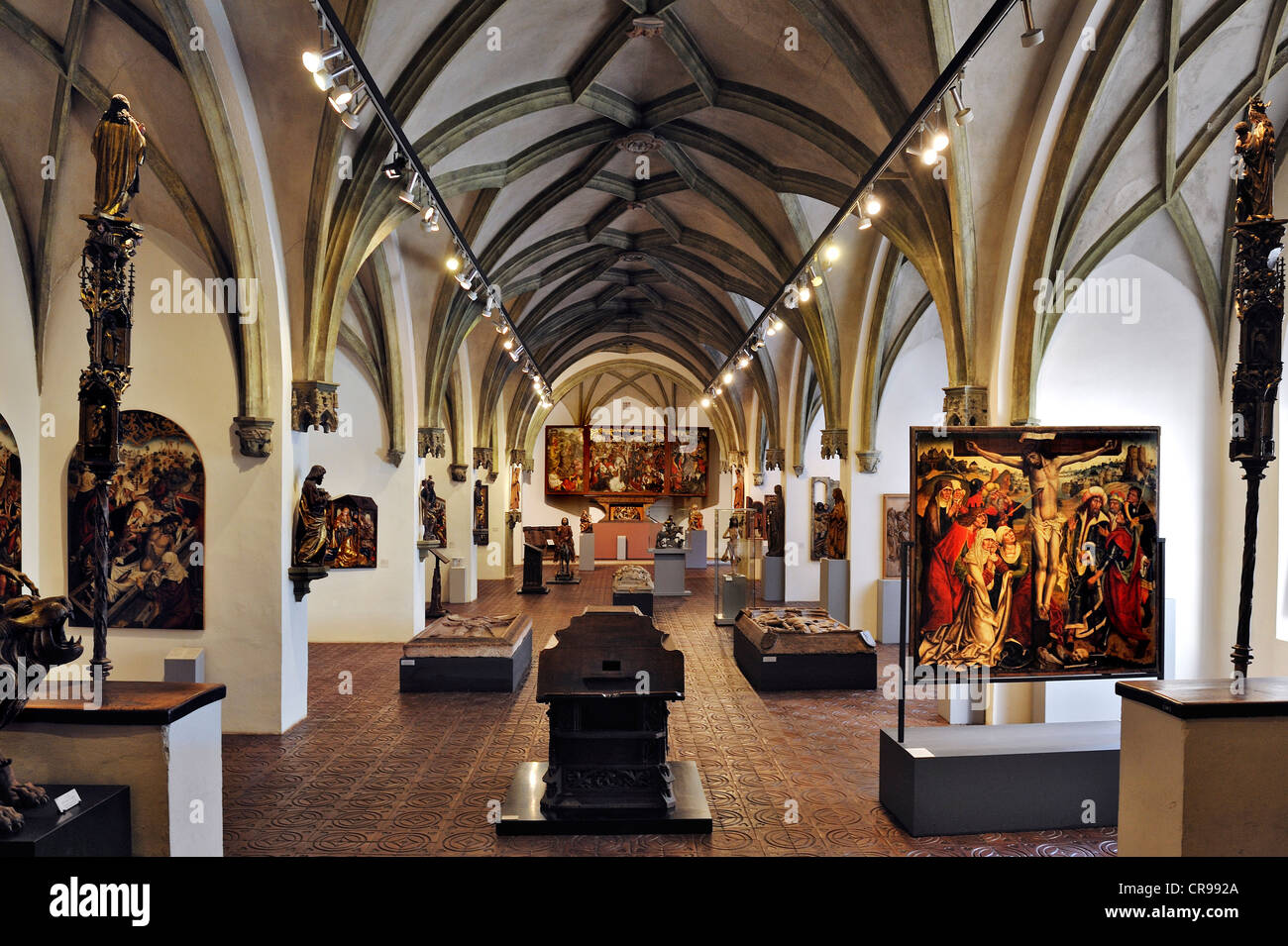 Hall of medieval religious art, Bavarian National Museum, Prinzregentenstrasse 3, Munich ...