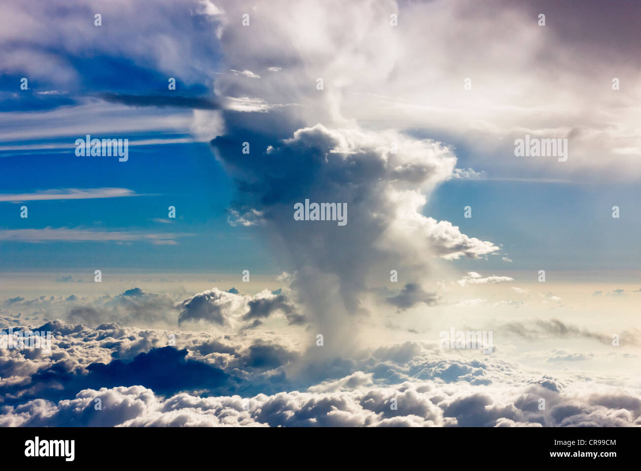 Aerial view of clouds in the sky, Philippines Stock Photo - Alamy
