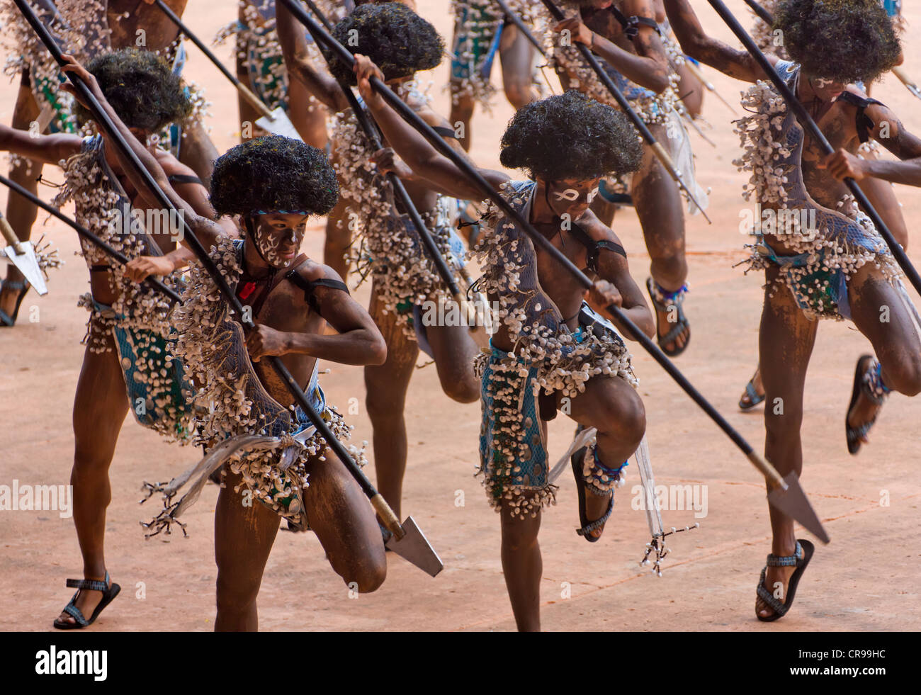 Parade at Dinagyang Festival, City of Iloilo, Philippines Stock Photo ...