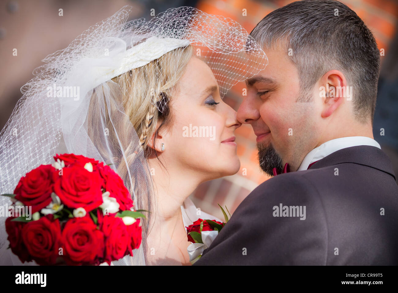 Young couple just married Stock Photo - Alamy