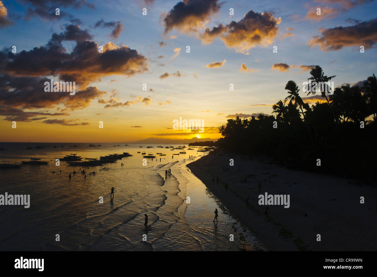 Sunset view of the beach, Bohol Island, Philippines Stock Photo - Alamy