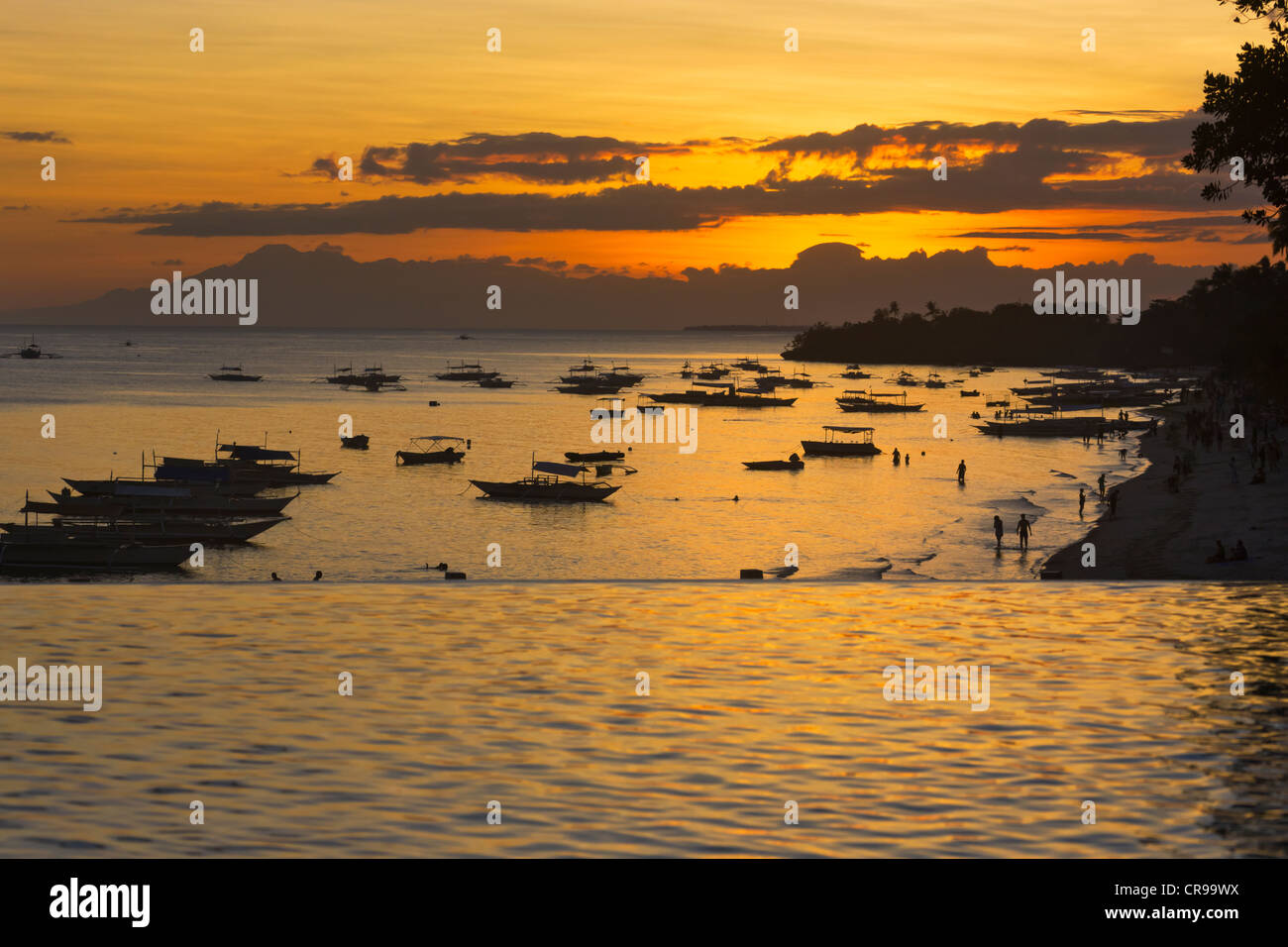 Sunset view of the beach, Bohol Island, Philippines Stock Photo - Alamy