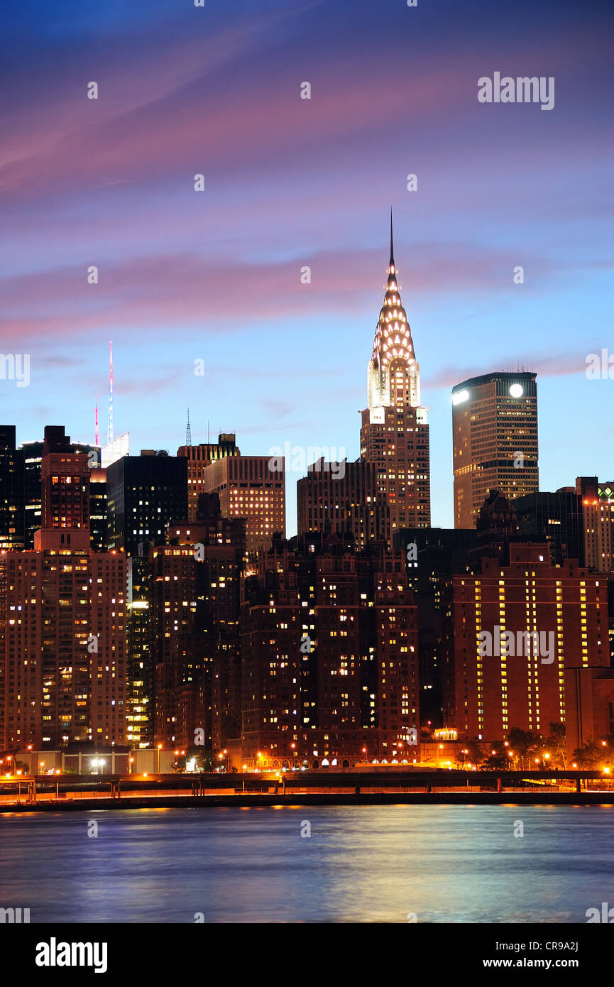 Chrysler Building at night on July 4, 2011 in Manhattan, New York City ...