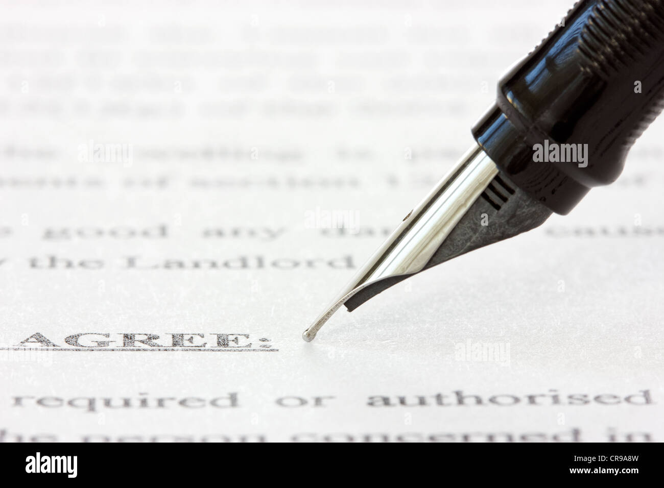 Printed agreement hi-res stock photography and images - Alamy