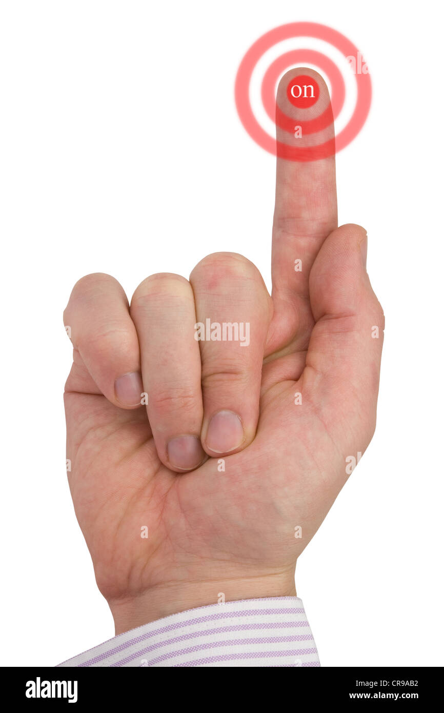 On button hi-res stock photography and images - Alamy